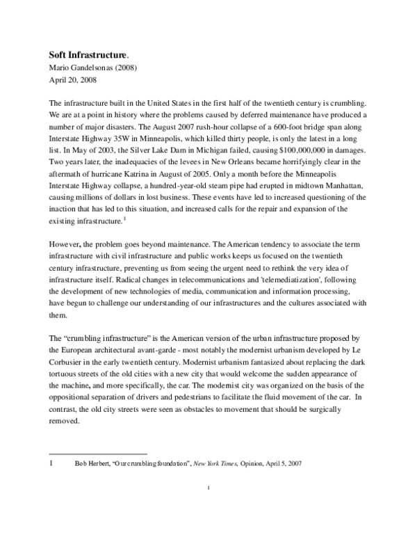 (PDF) Soft Infrastructure