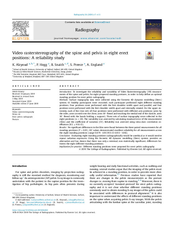 (PDF) Video rasterstereography of the spine and pelvis in eight erect ...