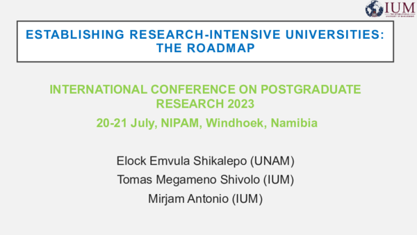 (PPT) Establishing Research Intensive Universities