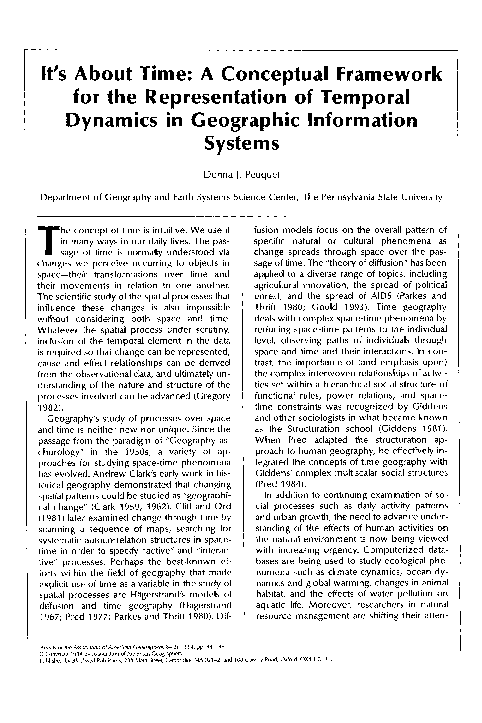 (PDF) It's About Time: A Conceptual Framework for the Representation of ...
