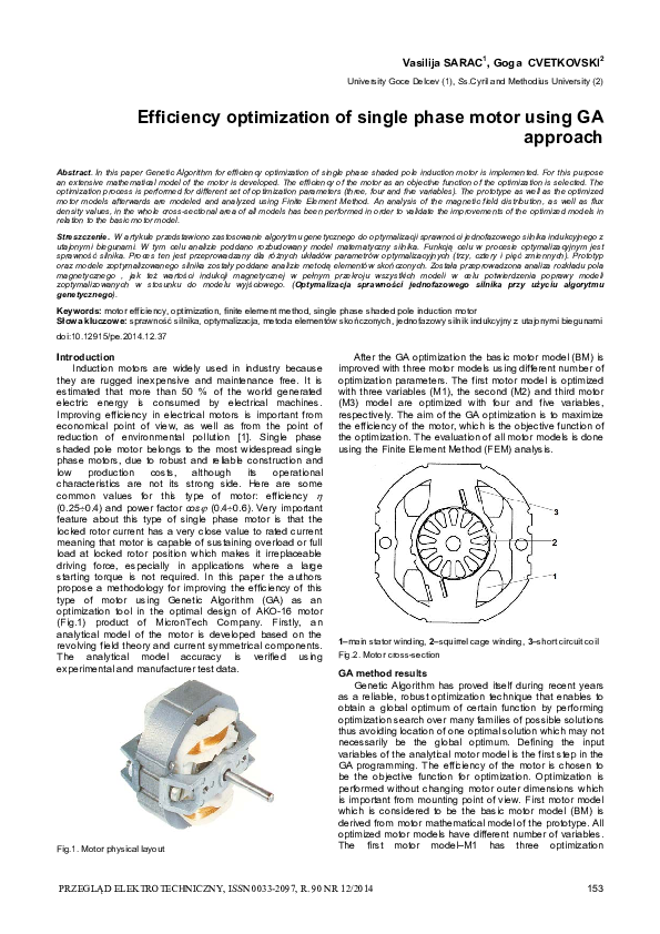 Pdf Efficiency Optimization Control Of Single Phase Induction Motor Drives