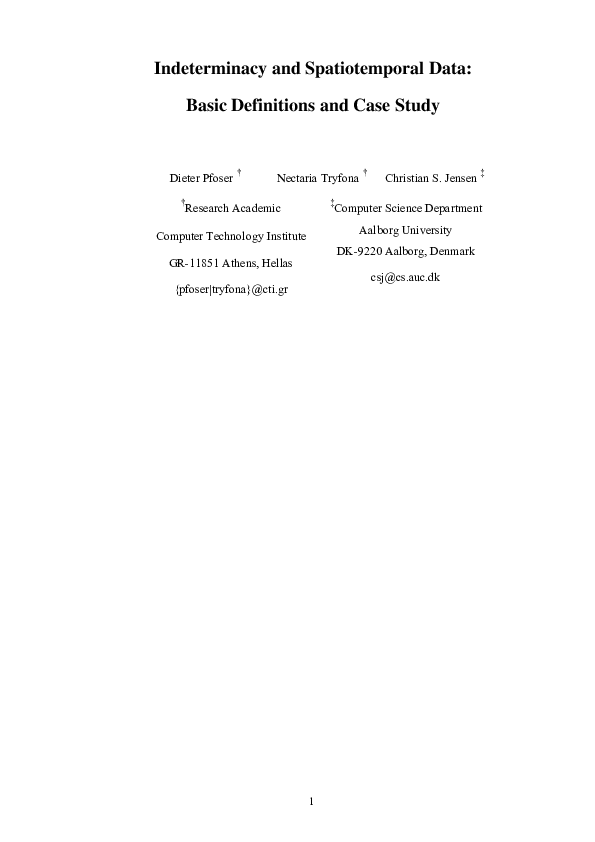 Pdf Indeterminacy And Spatiotemporal Data Basic Definitions And Case