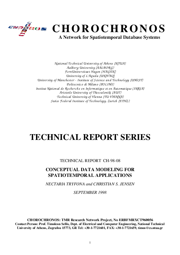 Pdf Conceptual Data Modeling For Spatiotemporal Applications