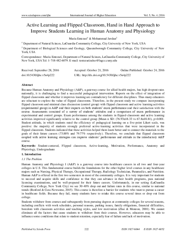 (PDF) Active Learning and Flipped Classroom, Hand in Hand Approach to ...