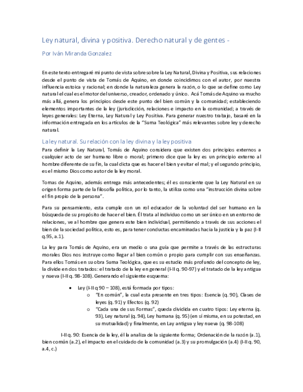 (PDF) Ley natural, divina y positiva. Derecho natural y de gentes