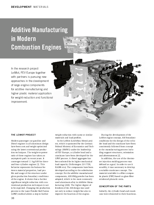 (PDF) Additive Manufacturing in Modern Combustion Engines