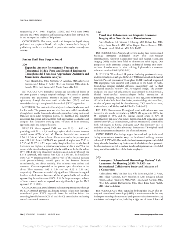 (PDF) 220 Expanded Anterior Petrosectomy Through the Transcranial ...