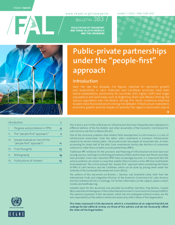 (PDF) Public-private partnerships under the “people-first” approach