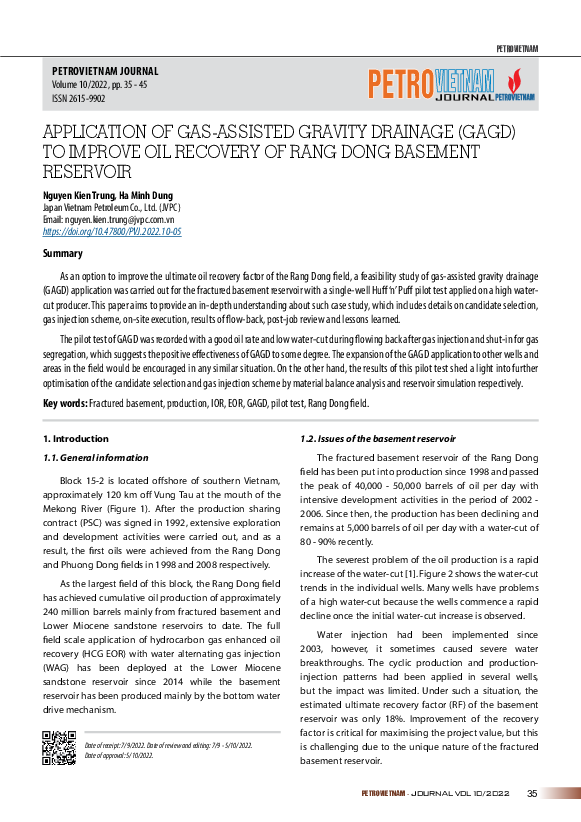 (PDF) Application of gas-assisted gravity drainage (GAGD) to improve ...