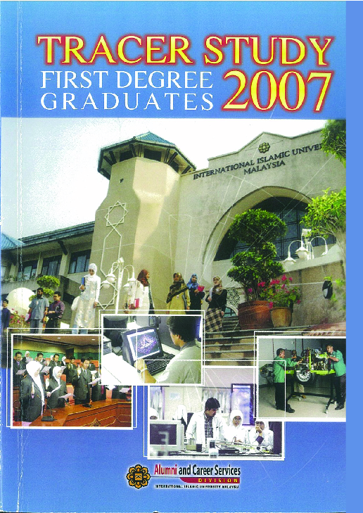 (PDF) Tracer study 2007 First Degree Graduates: International Islamic ...