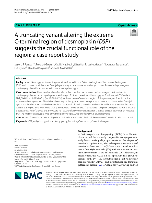 (PDF) A truncating variant altering the extreme C-terminal region of ...