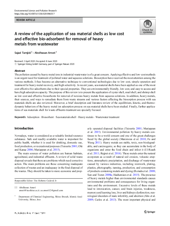 (PDF) A review of the application of sea material shells as low cost ...