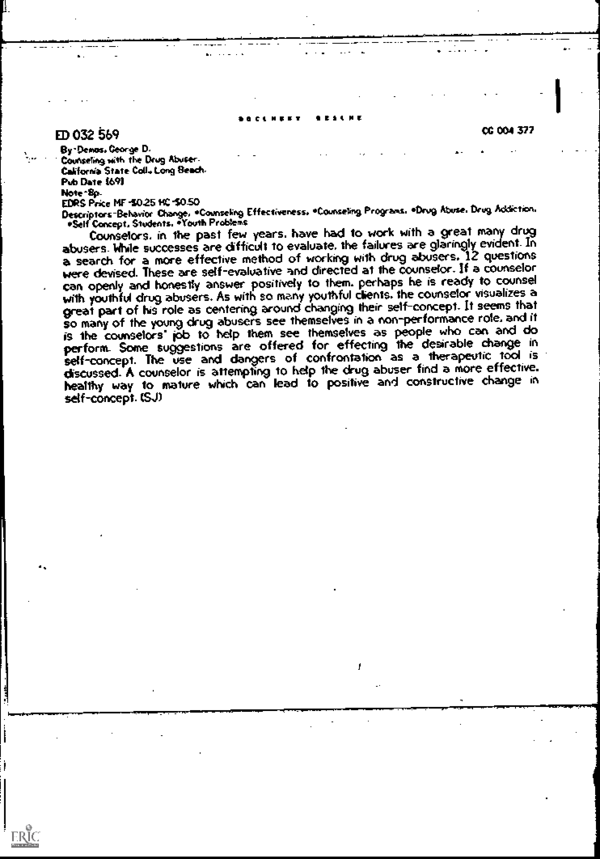 (PDF) Counseling with the Drug Abuser