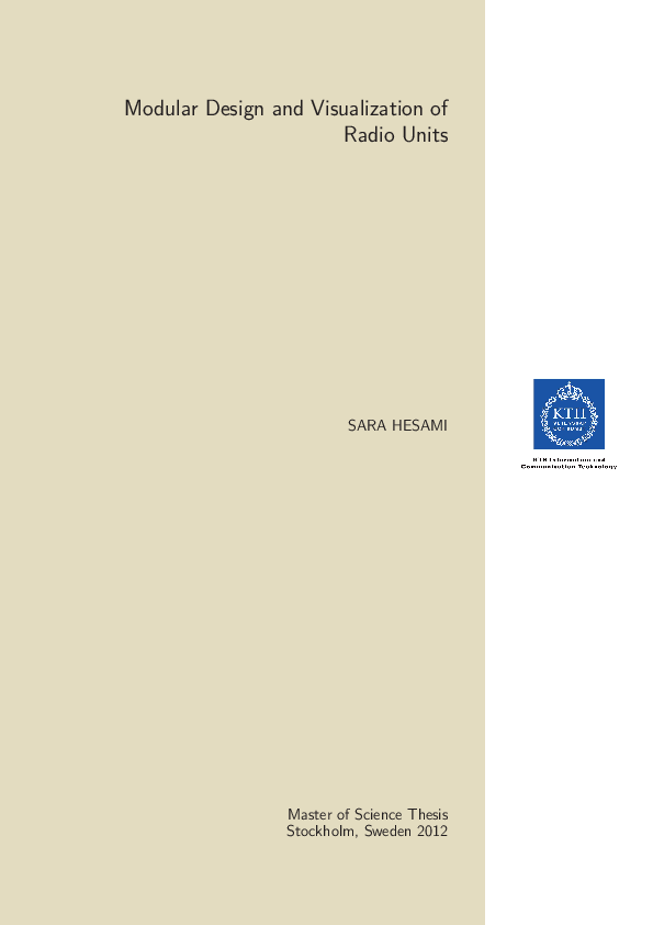 (PDF) Modular Design and Visualization of Radio Units