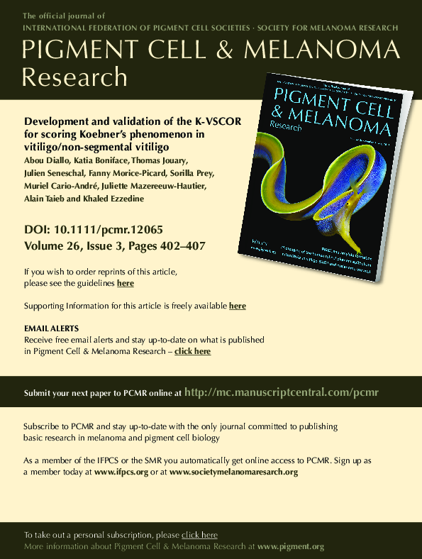 (PDF) Development and validation of the K-VSCOR for scoring Koebner's ...