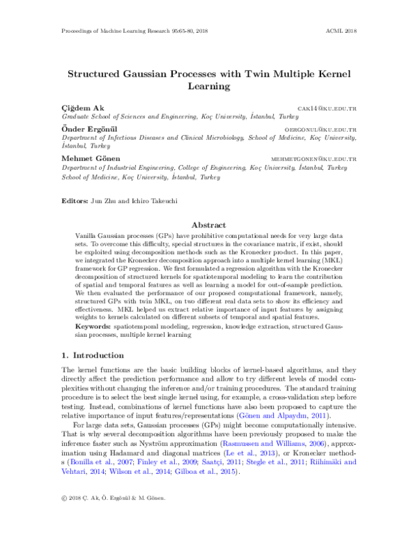 (PDF) Structured Gaussian Processes with Twin Multiple Kernel Learning