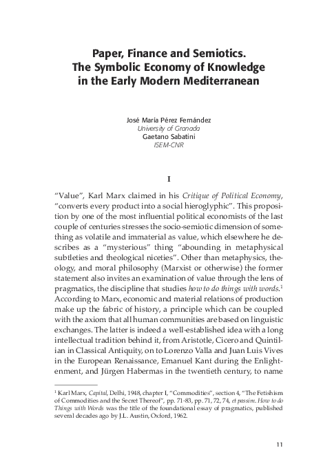 (PDF) Paper, Finance and Semiotics. The Symbolic Economy of Knowledge ...