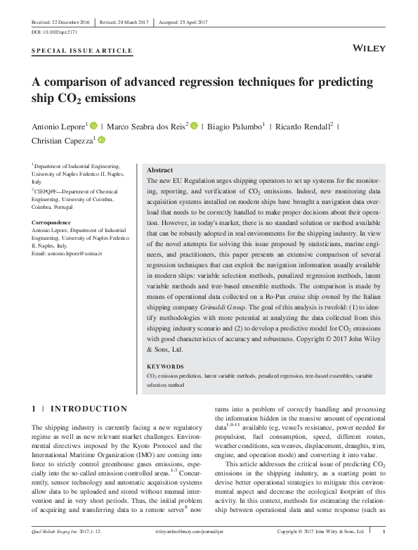 (PDF) A comparison of advanced regression techniques for predicting ...