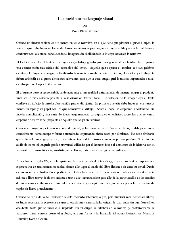 (PDF) Ilustración como lenguaje visual por