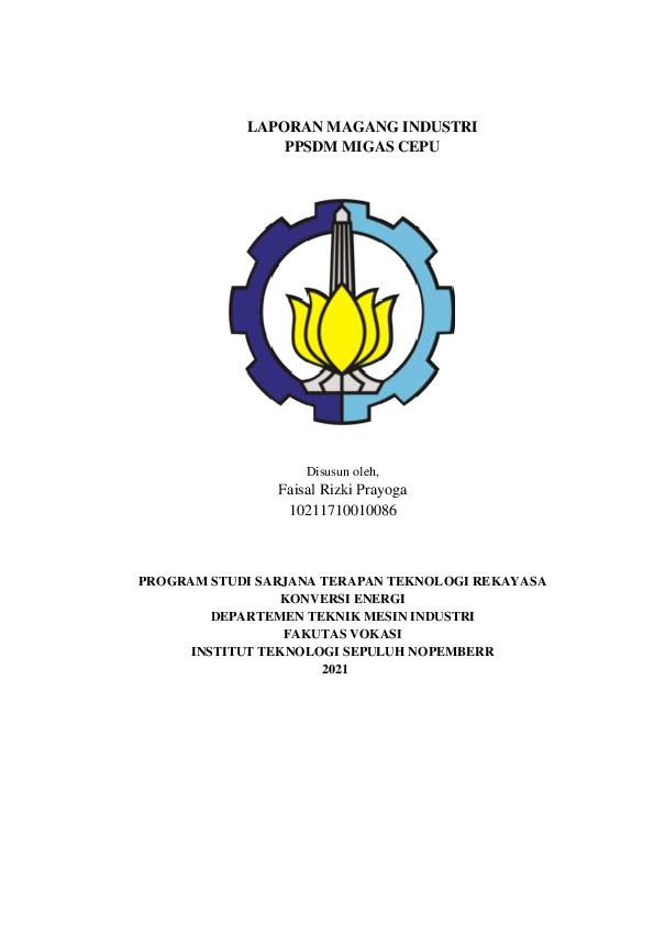 (PDF) Laporan Magang Industri PPSDM Migas Cepu