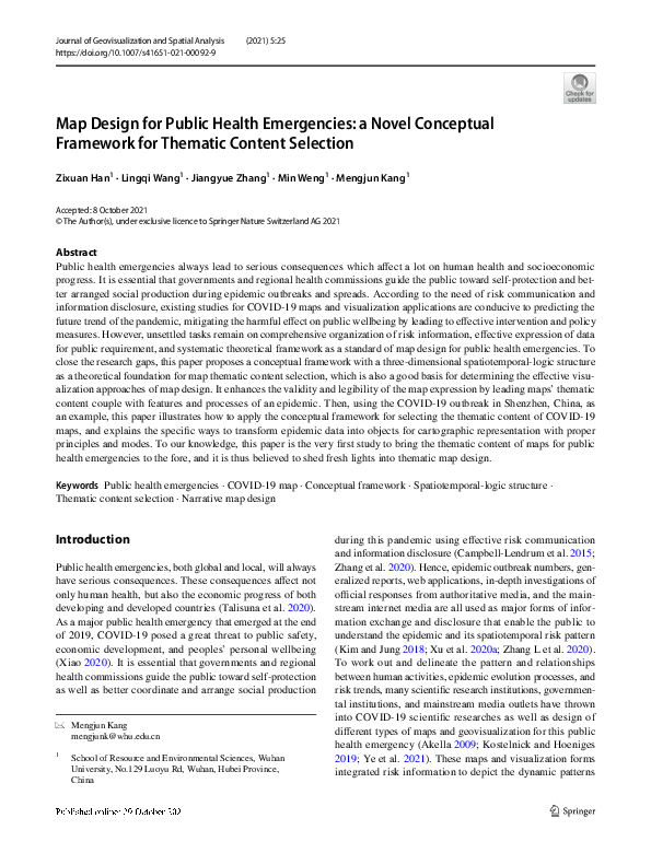 (PDF) Map Design for Public Health Emergencies: a Novel Conceptual ...