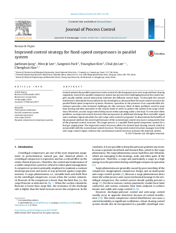(PDF) Improved control strategy for fixed-speed compressors in parallel ...