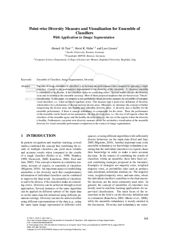 (PDF) Point-wise Diversity Measure and Visualization for Ensemble of ...