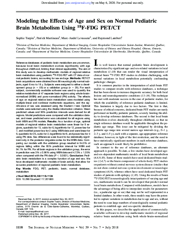 (PDF) {"__content__"=>"Modeling the Effects of Age and Sex on Normal ...