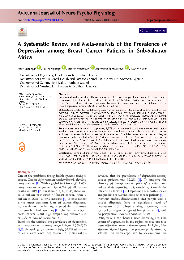(PDF) Manuscript systematic review on cancer