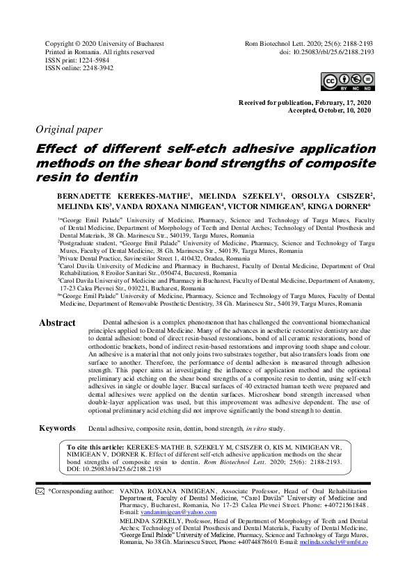 (PDF) Effect of different self-etch adhesive application methods on the ...