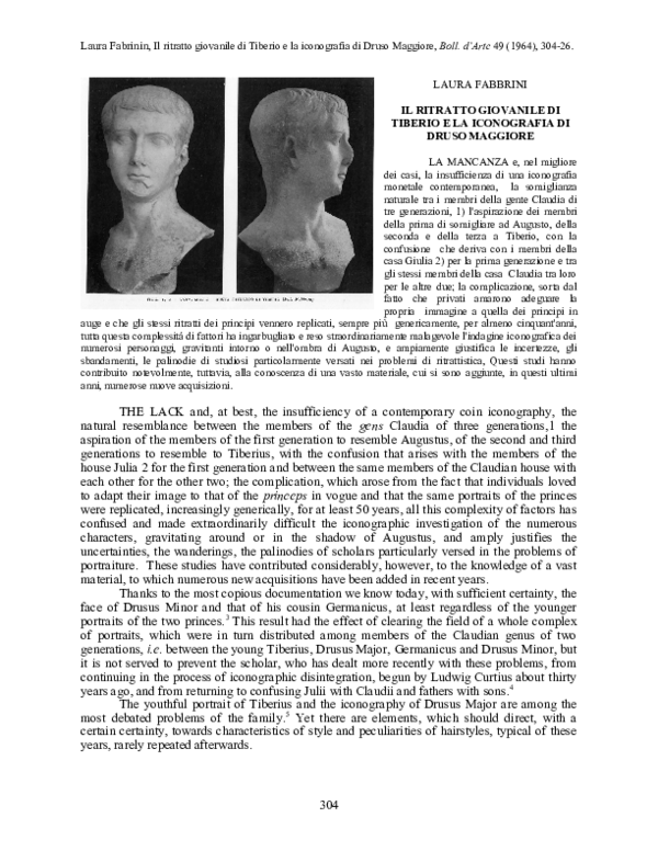 (DOC) Gaius Stern's translation of Laura Fabbrini, Il ritratto ...