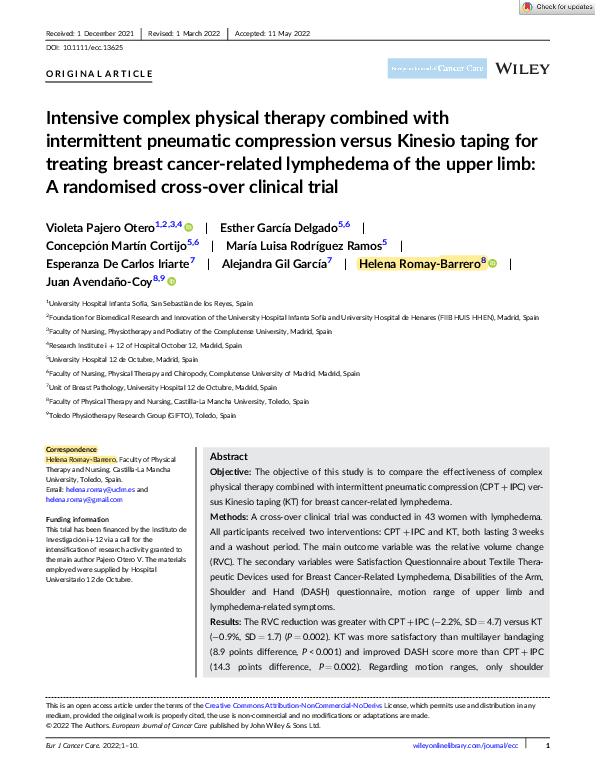 (PDF) Intensive complex physical therapy combined with intermittent ...