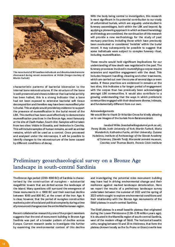 (PDF) Preliminary geoarchaeological survey on a Bronze Age landscape in ...