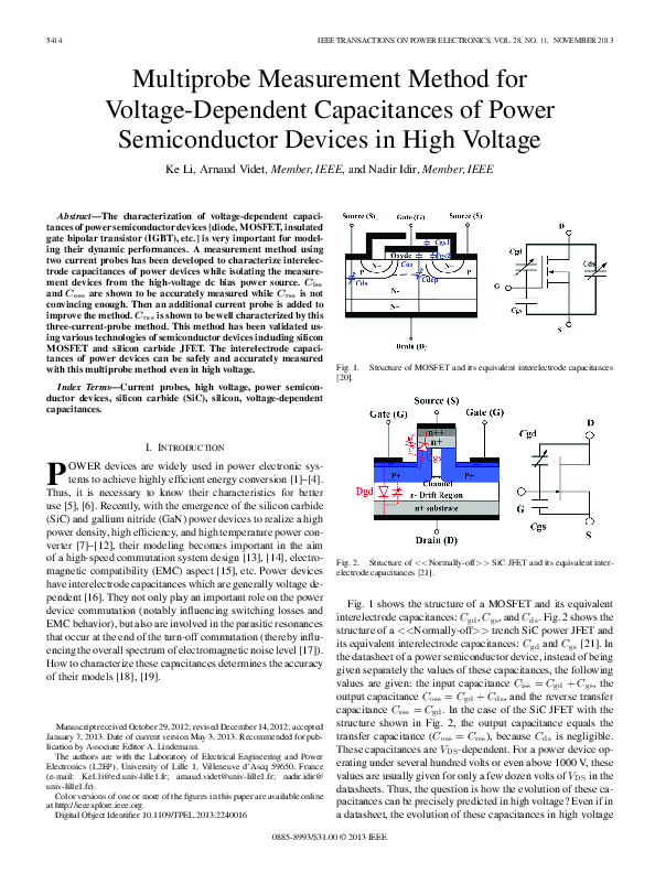 (PDF) Multiprobe Measurement Method for Voltage-Dependent Capacitances ...