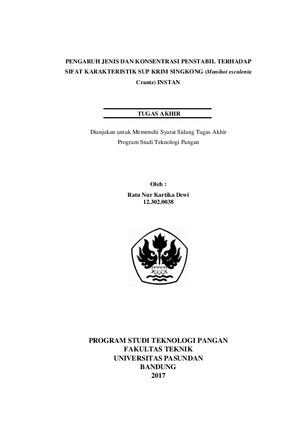 (PDF) PENGARUH JENIS DAN KONSENTRASI PENSTABIL TERHADAP SIFAT ...