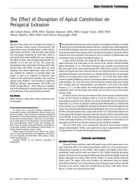 (PDF) Apical Extrusion in Disrupted Constriction