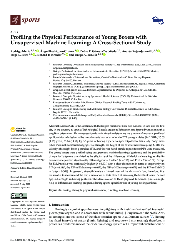 (PDF) Profiling the Physical Performance of Young Boxers with ...