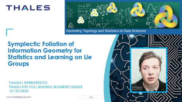 (PDF) Symplectic Foliation of Information Geometry for Statistics and Learning on Lie Groups