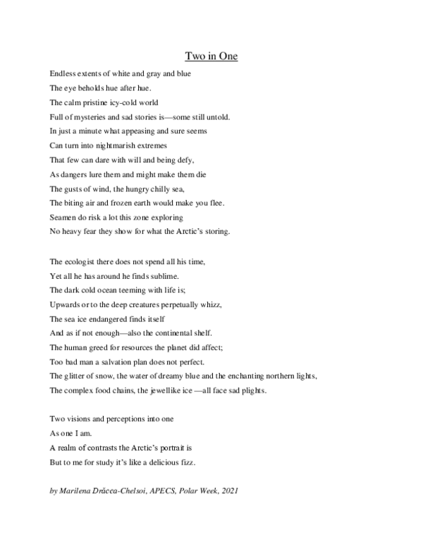 (PDF) The Poem TWO IN ONE