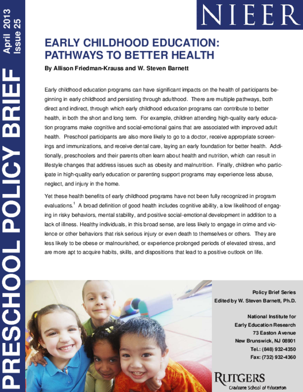 (PDF) Early Childhood Education