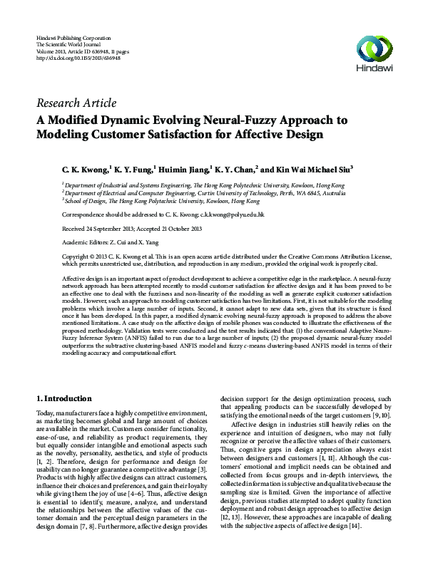 Pdf A Modified Dynamic Evolving Neural Fuzzy Approach To Modeling