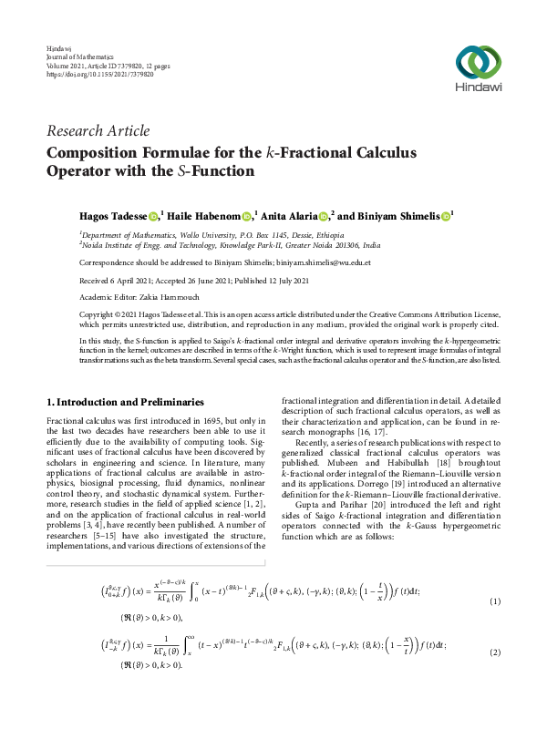 (PDF) k-Fractional Calculus with S-Function Insights