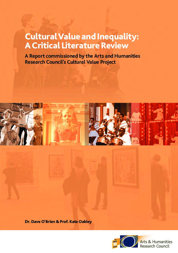 (PDF) Cultural Value and Inequality: A Critical Literature Review. A ...