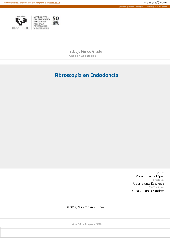 (PDF) Fibroscopía en Endodoncia