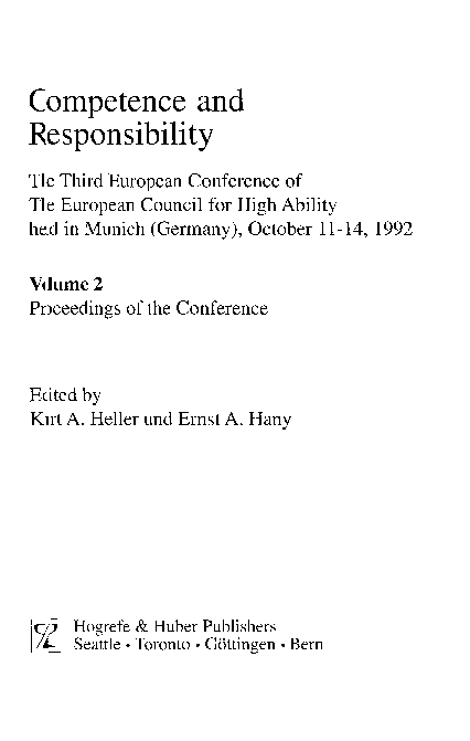 (PDF) Competence and Responsibility