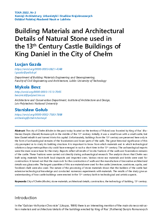 (PDF) Building Materials and Architectural Details of Natural Stone ...