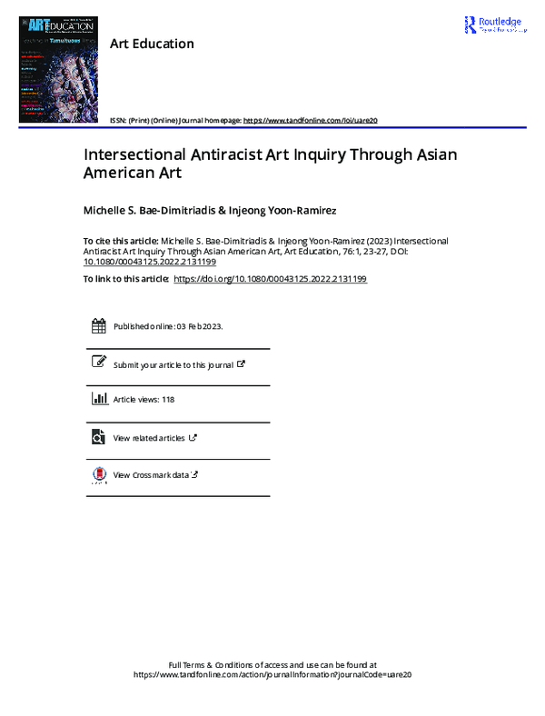 (PDF) Intersectional Antiracist Art Inquiry Through Asian American Art