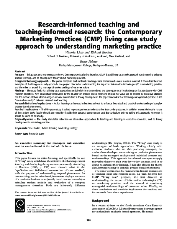 (PDF) Research‐informed teaching and teaching‐informed research: the ...