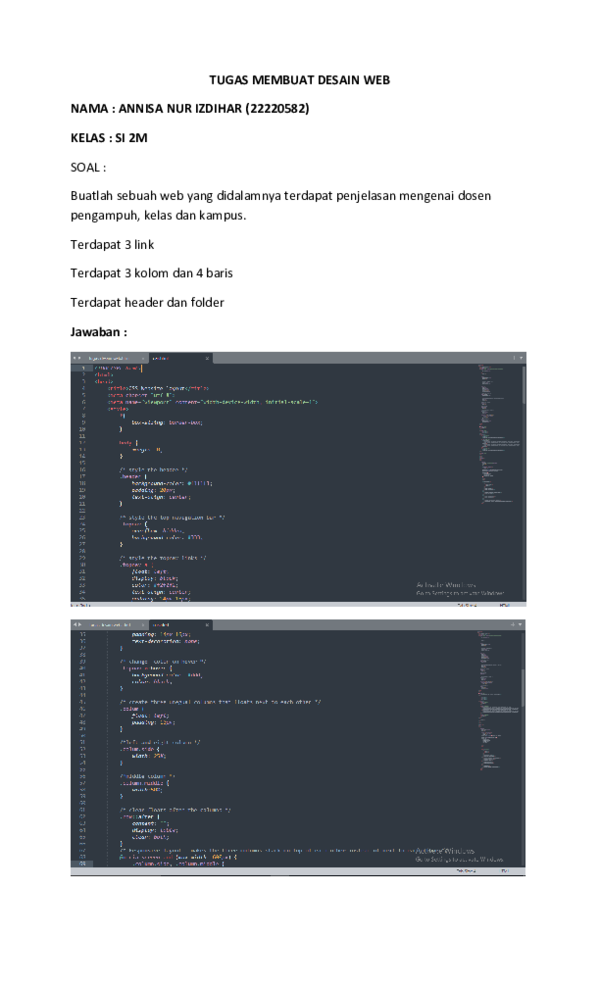 (DOC) TUGAS MEMBUAT DESAIN WEB