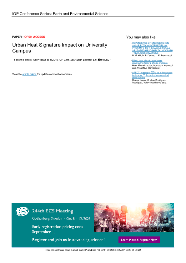 (PDF) Urban Heat Signature Impact on University Campus